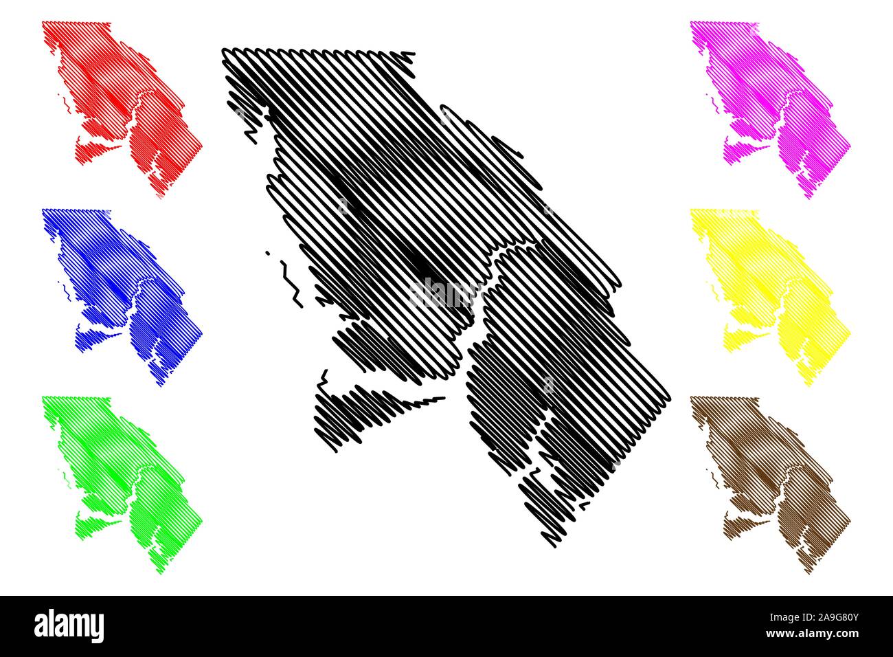 Juneau county map hi-res stock photography and images - Alamy