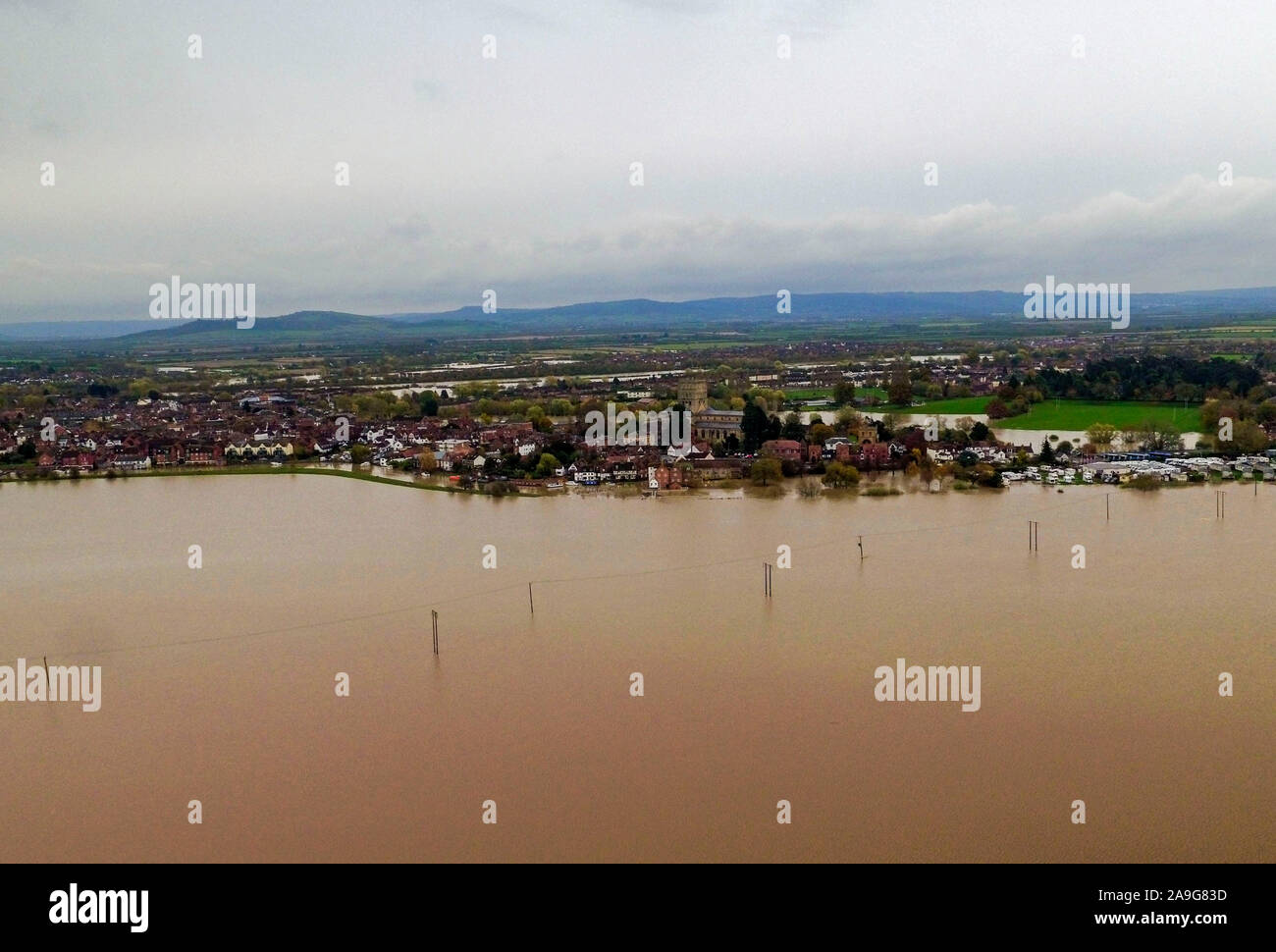 Flooding near tewkesbury hi-res stock photography and images - Alamy