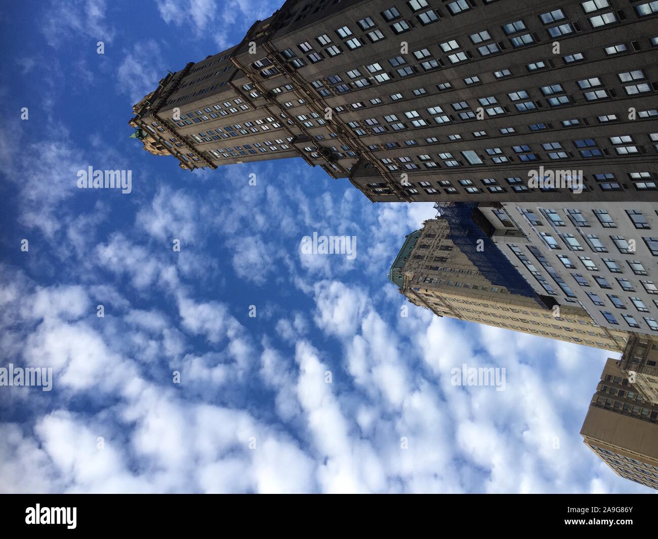 New York City Manhattan view with skyscapers, New York City, USA Stock ...