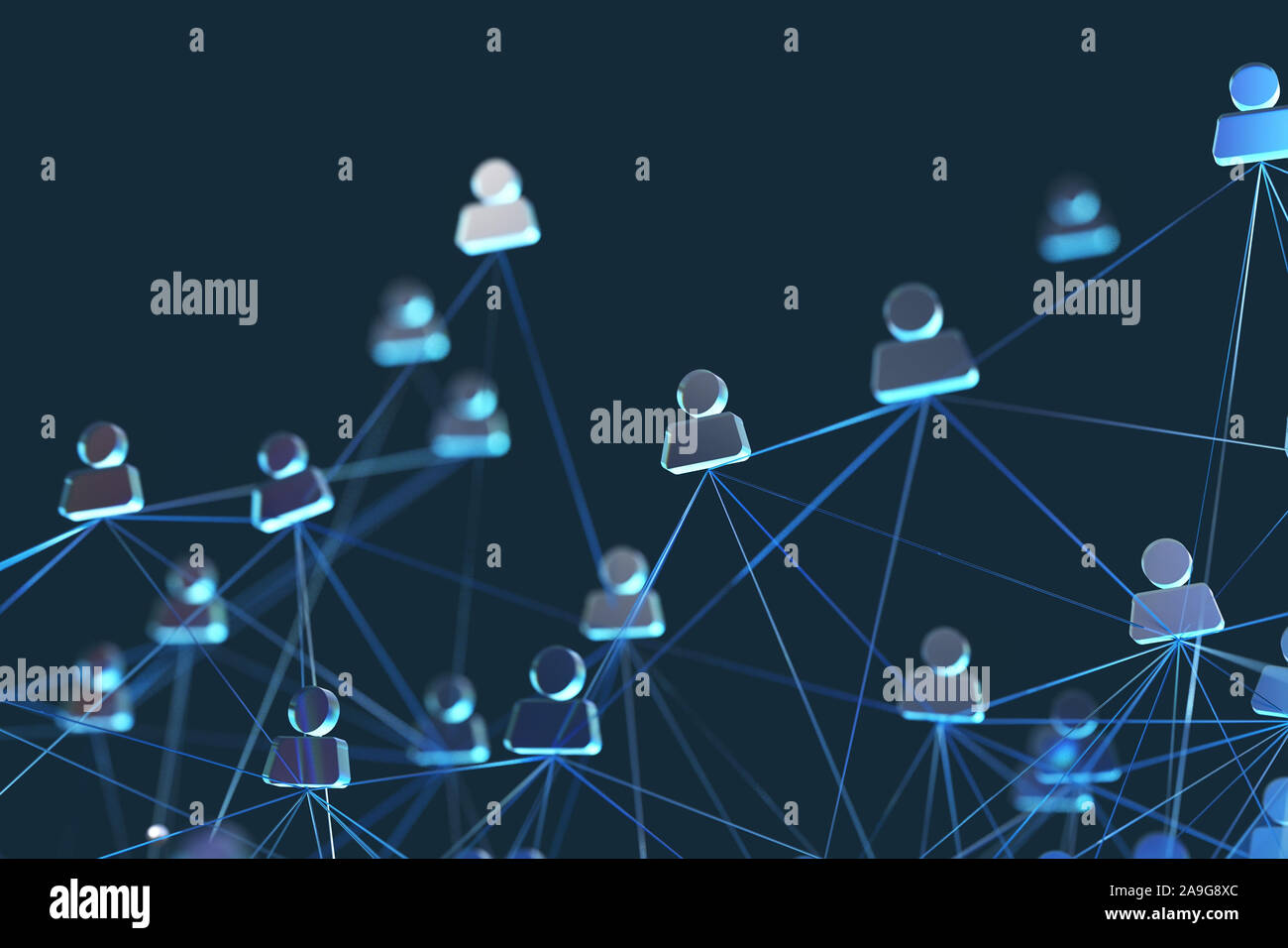 social network on the move Stock Photo - Alamy