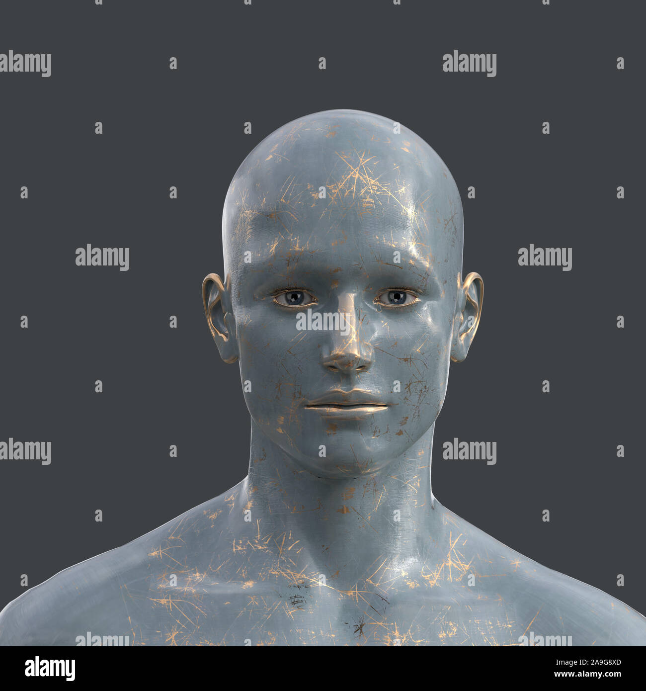 Artificial intelligence head man hi-res stock photography and images ...