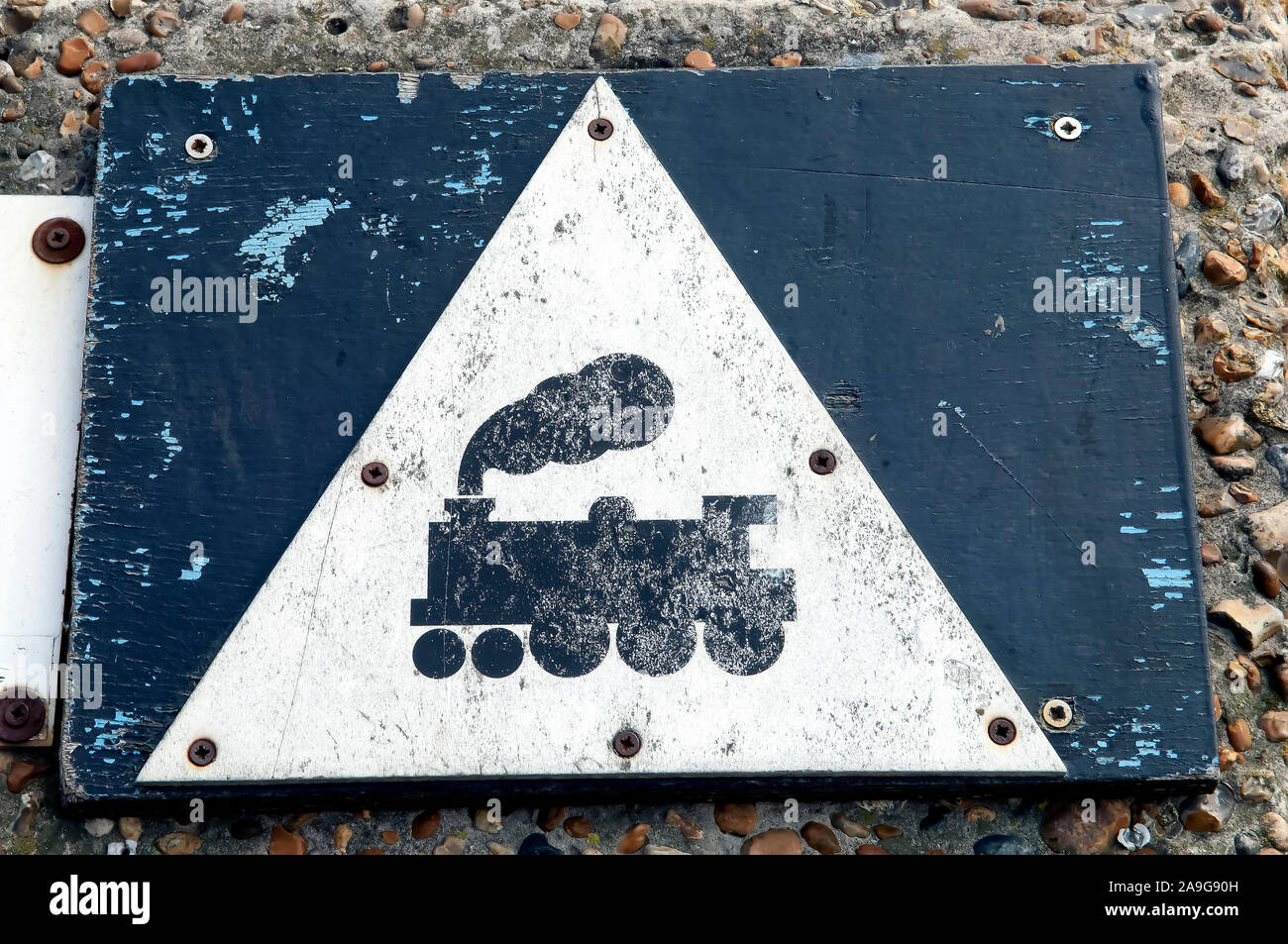 Information signage about trains Stock Photo - Alamy