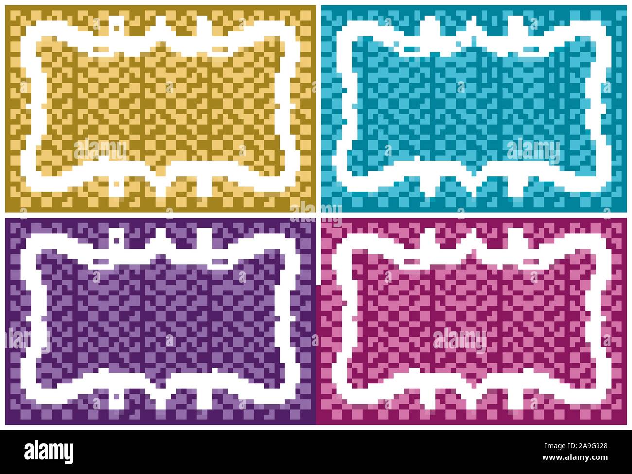 Frame template on polka dots backgrounds illustration Stock Vector ...