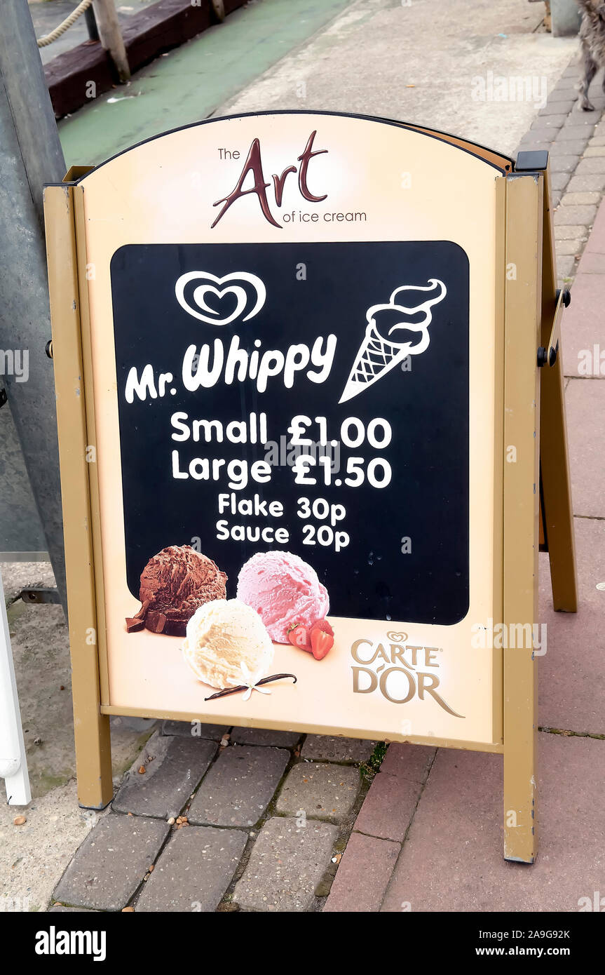 Whippy ice cream poster hi-res stock photography and images - Alamy