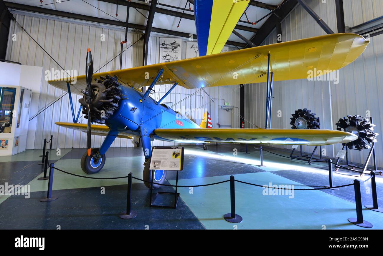 A PT-13D Stearman World War One American warplane Stock Photo - Alamy