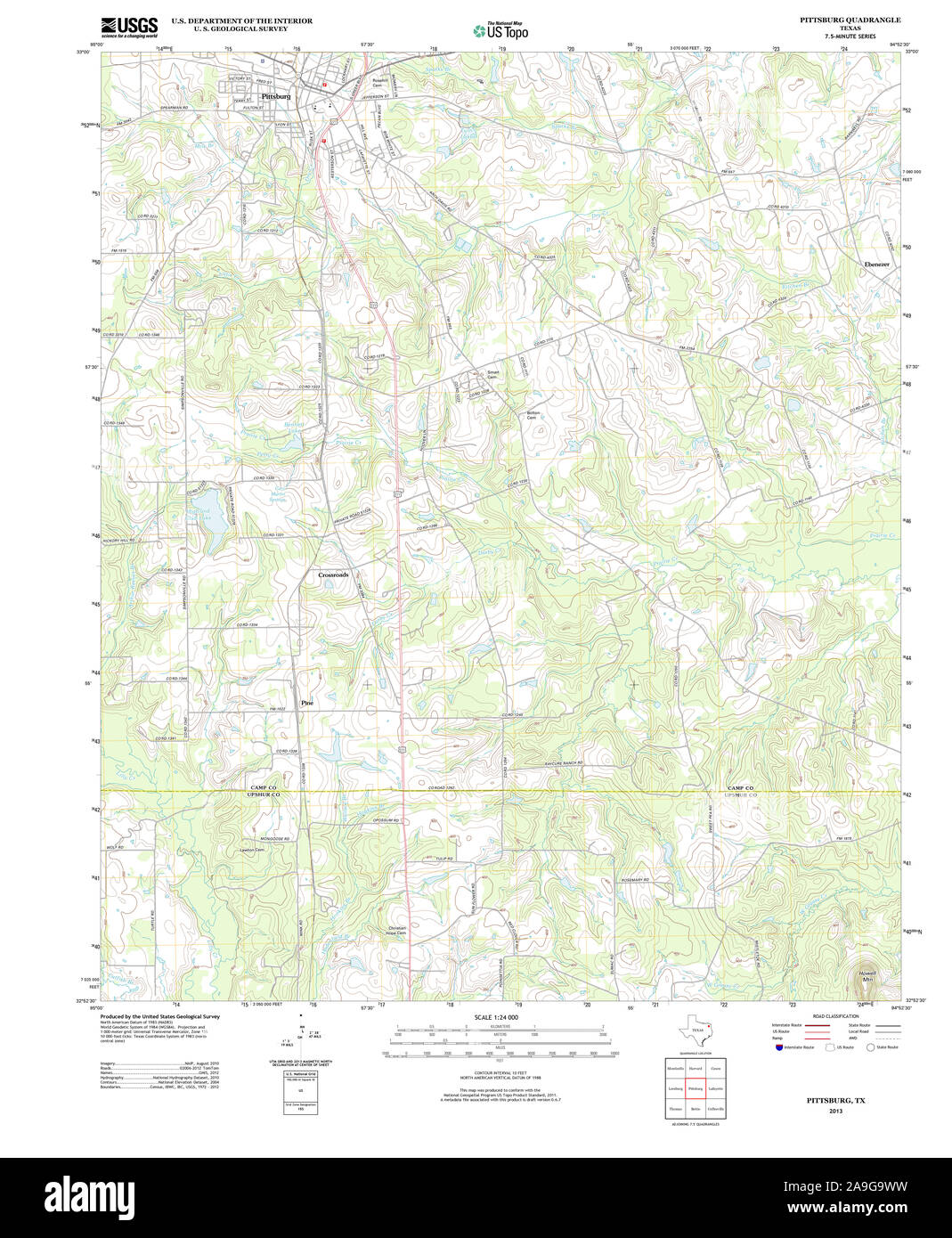 Pittsburg map hi-res stock photography and images - Alamy