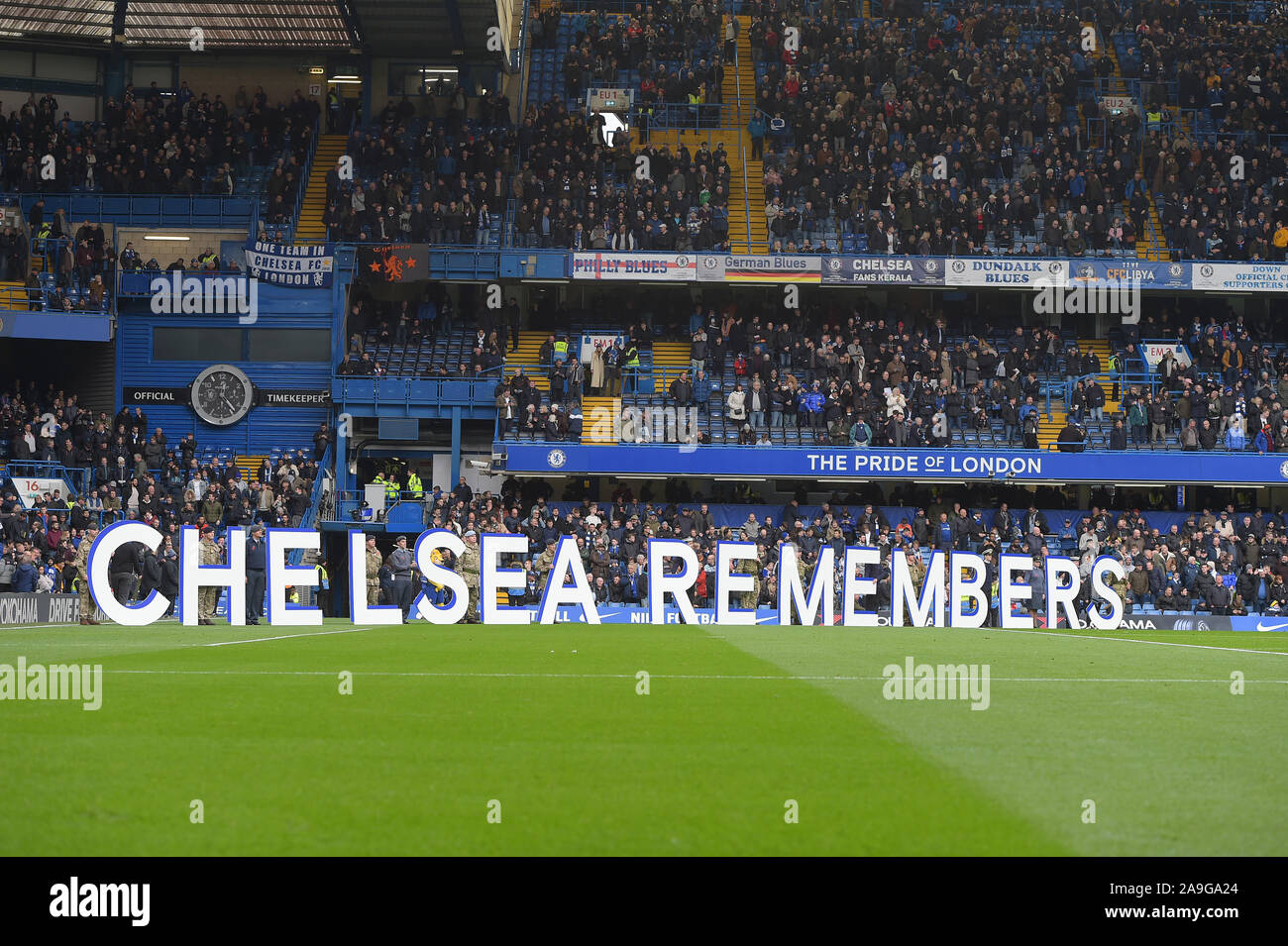 Chelsea remembers the fallen in war before the Chelsea vs Crystal ...