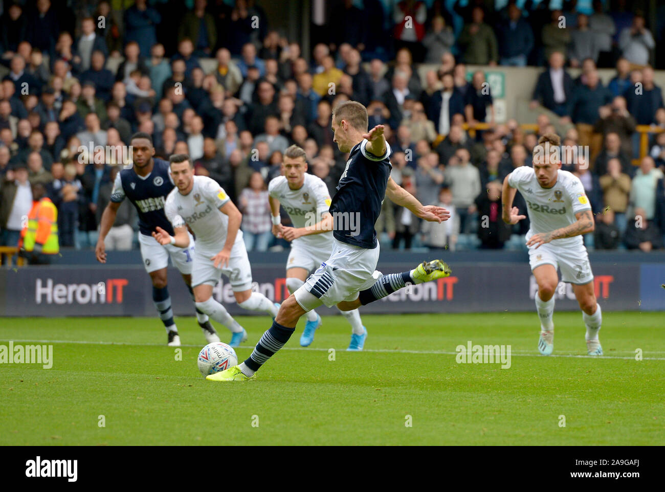 GOAL Jed Wallace of Millwall opens the scoring with a penalty during ...