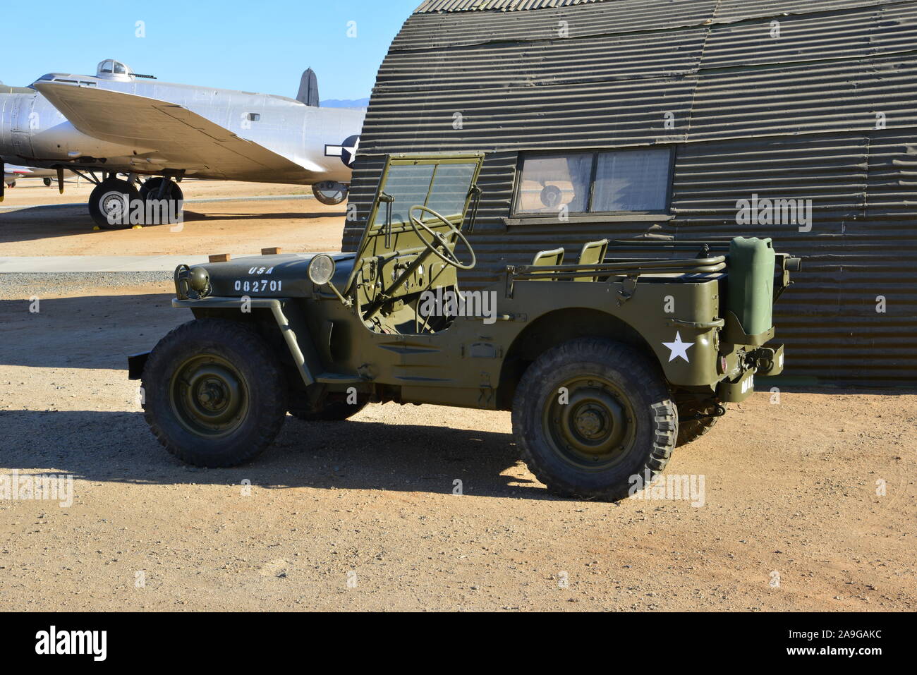 A world War Two Jeep at March Airfield Stock Photo - Alamy
