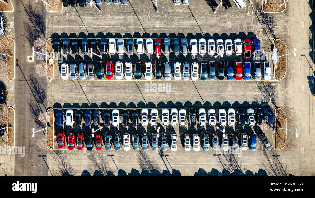 Car dealership aerial hi-res stock photography and images - Alamy