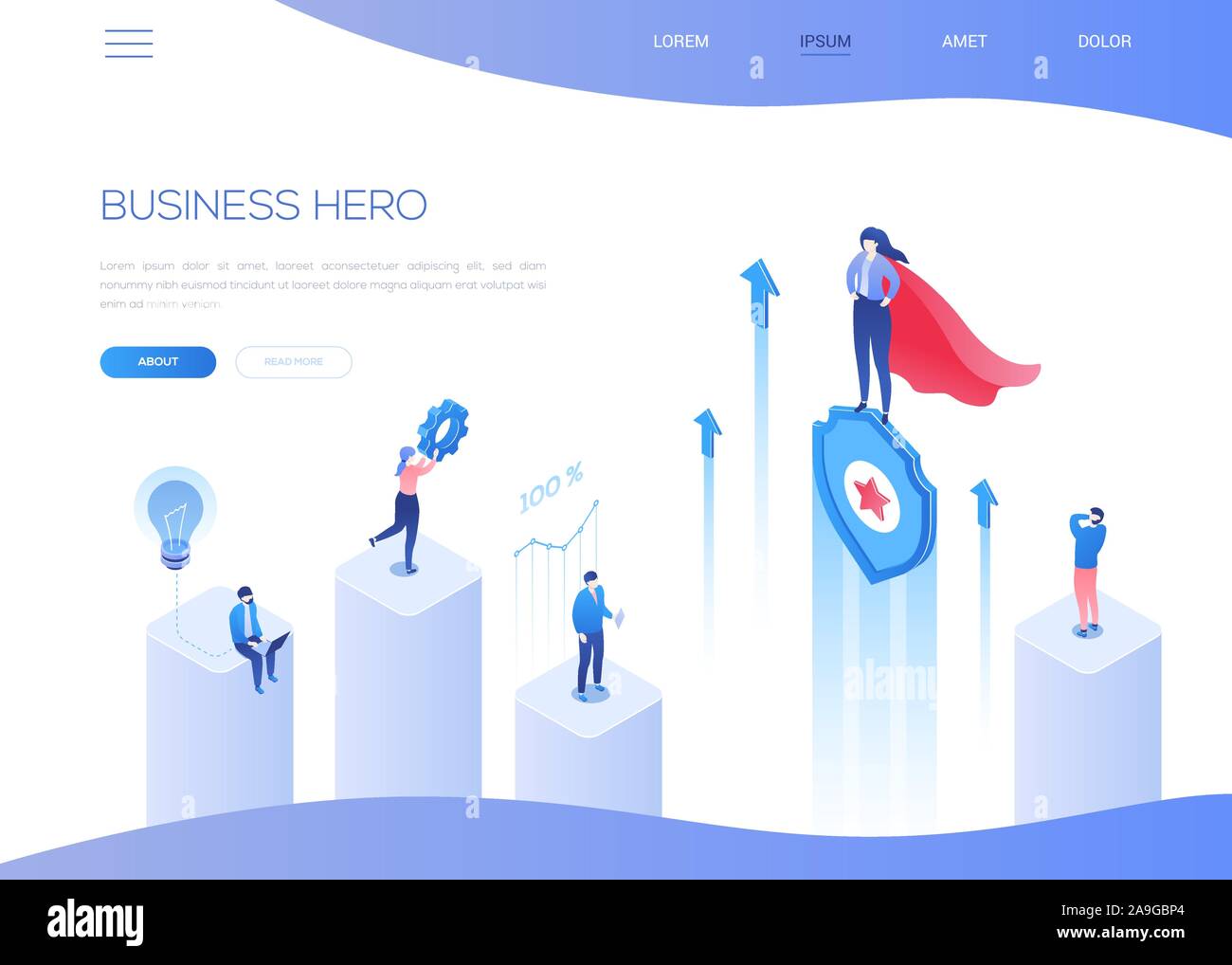 Business hero hi-res stock photography and images - Alamy