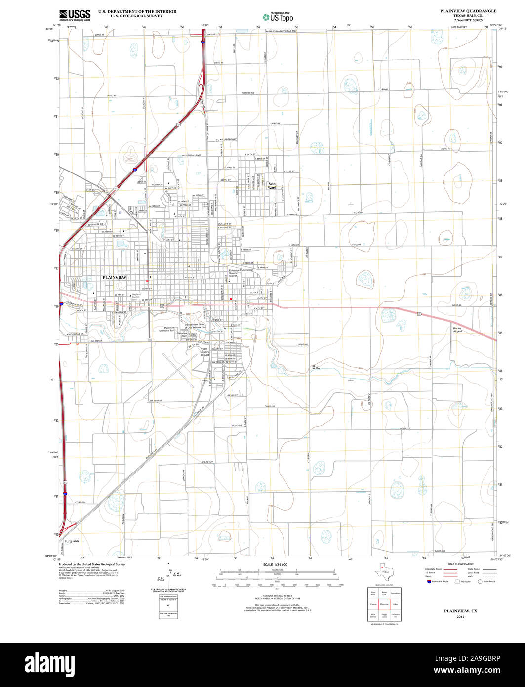Map of plainview hi-res stock photography and images - Alamy