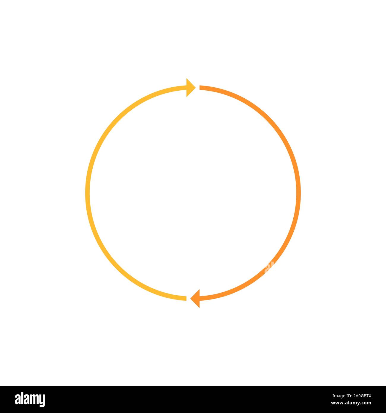 Infographic circle line arrow icon. Vector eps10 Stock Vector Image ...