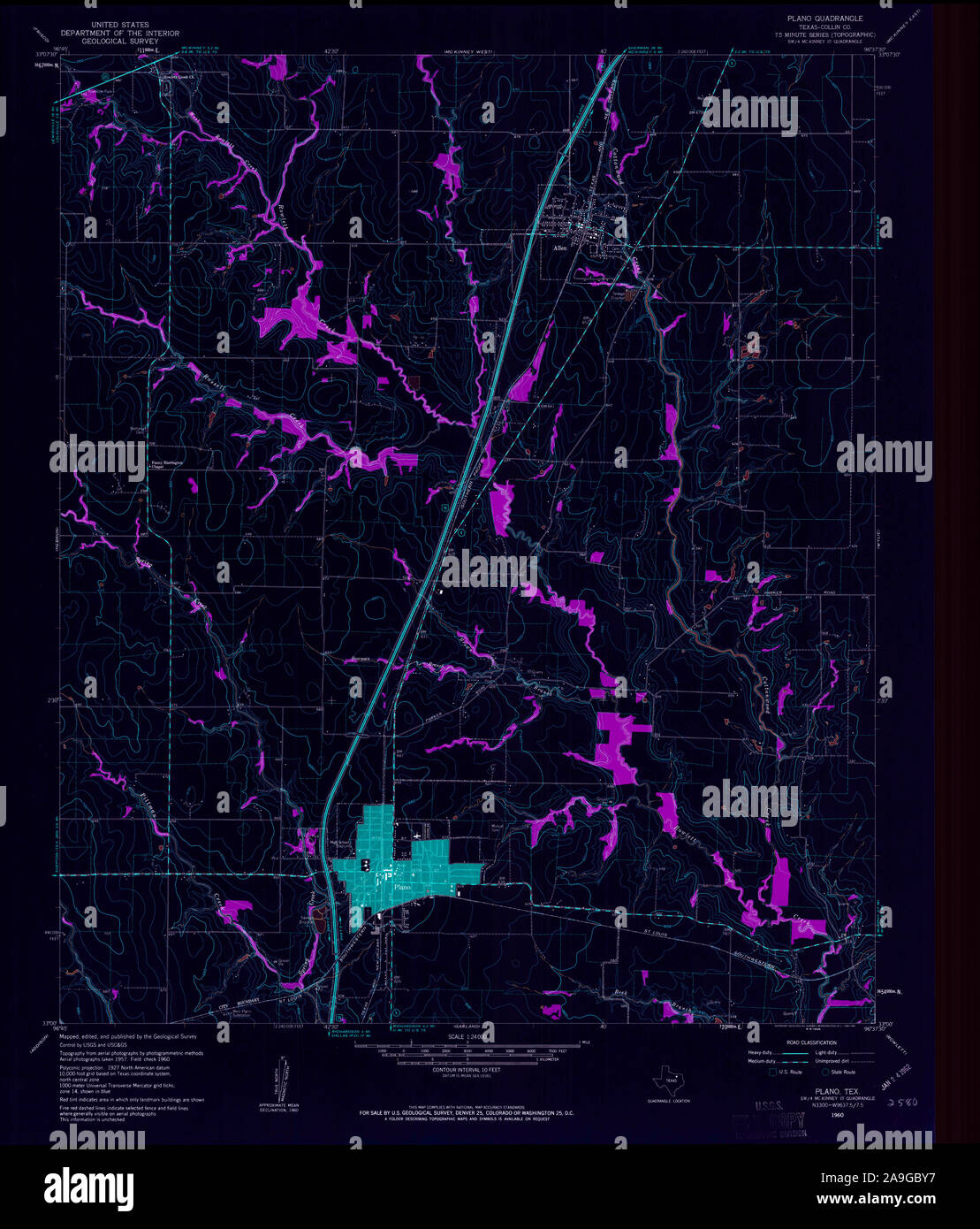 Map of plano texas hi-res stock photography and images - Alamy