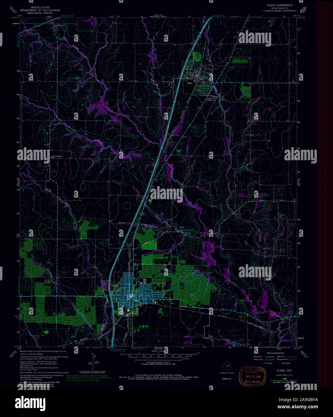 Map of plano texas hi-res stock photography and images - Alamy