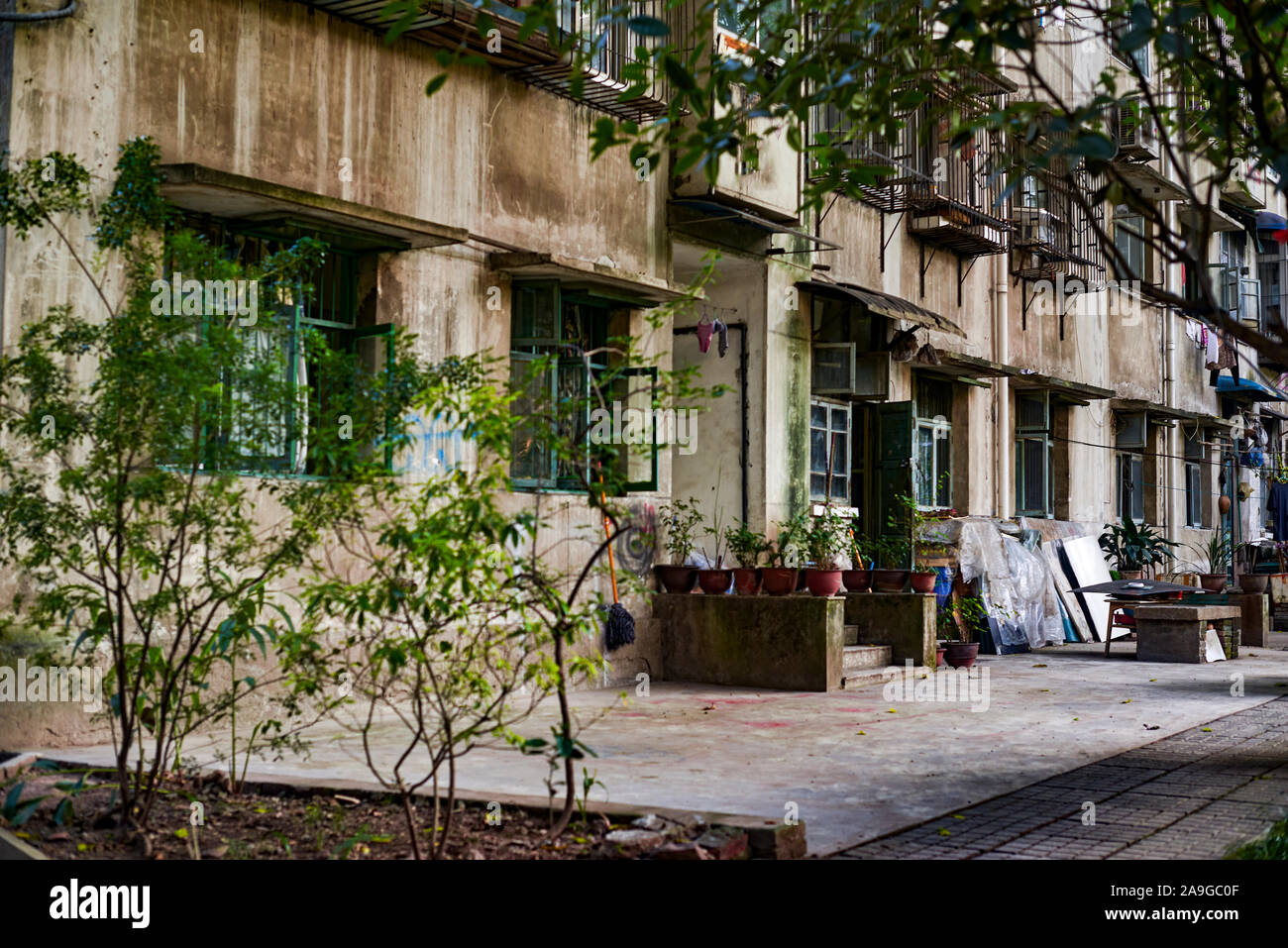 Old residential buildings in old urban areas of China Stock Photo - Alamy