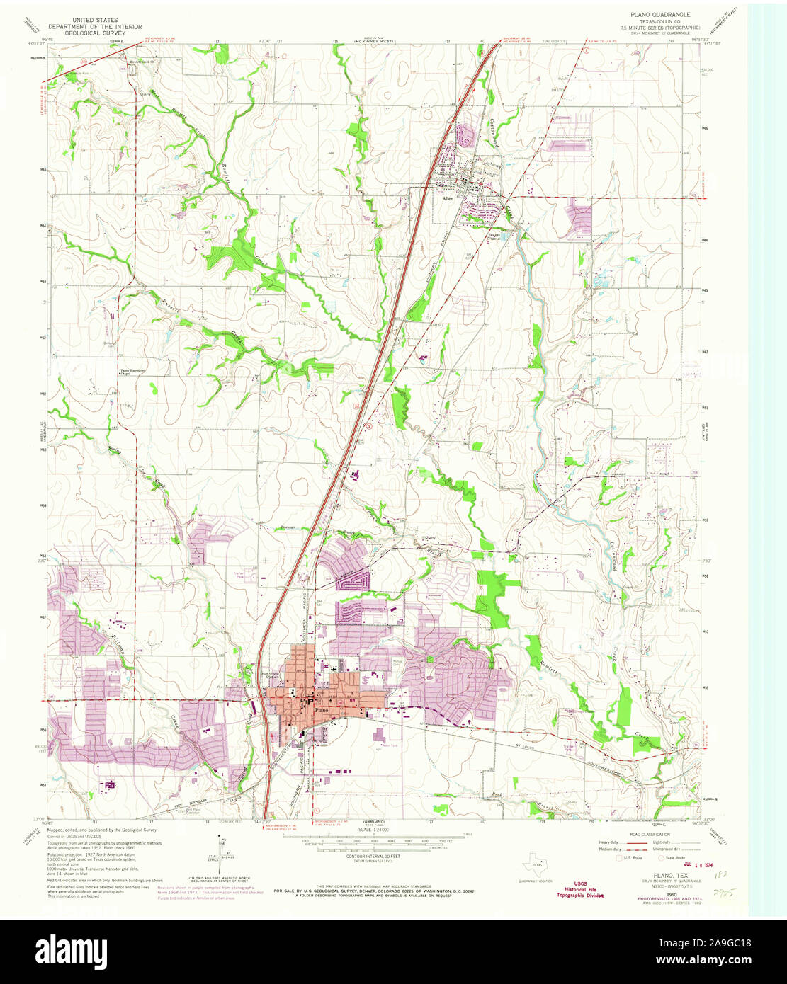 Map of plano texas hi-res stock photography and images - Alamy