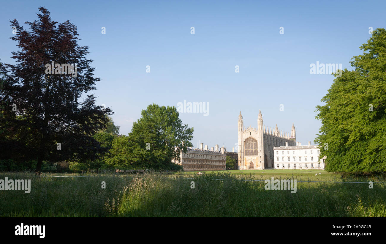 Kings College and the Gibbs Building, Cambridge University, UK Stock ...