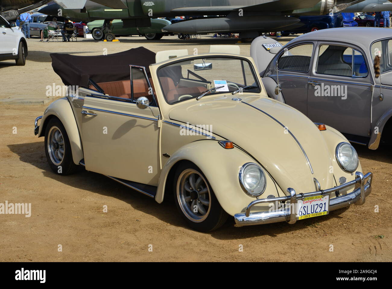 Volkswagen Beetle convertible Stock Photo - Alamy