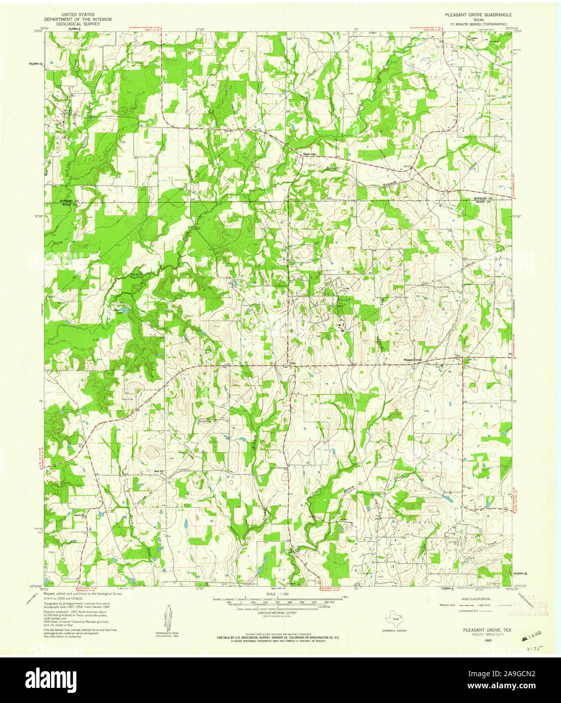 Map of pleasant grove hi-res stock photography and images - Alamy