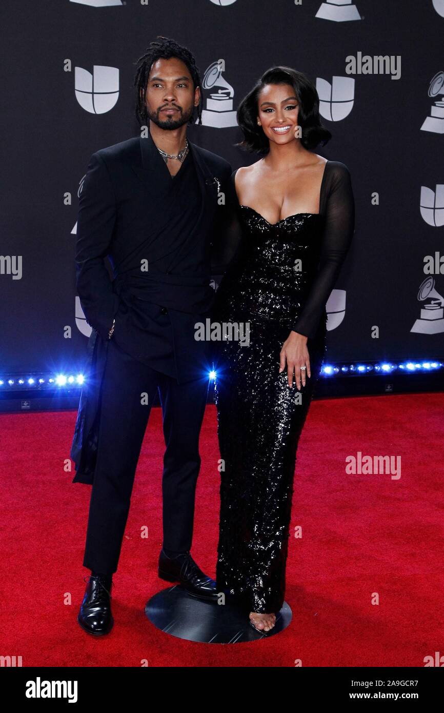 Las Vegas, NV, USA. 14th Nov, 2019. Miguel, Nazanin Mandi at arrivals ...