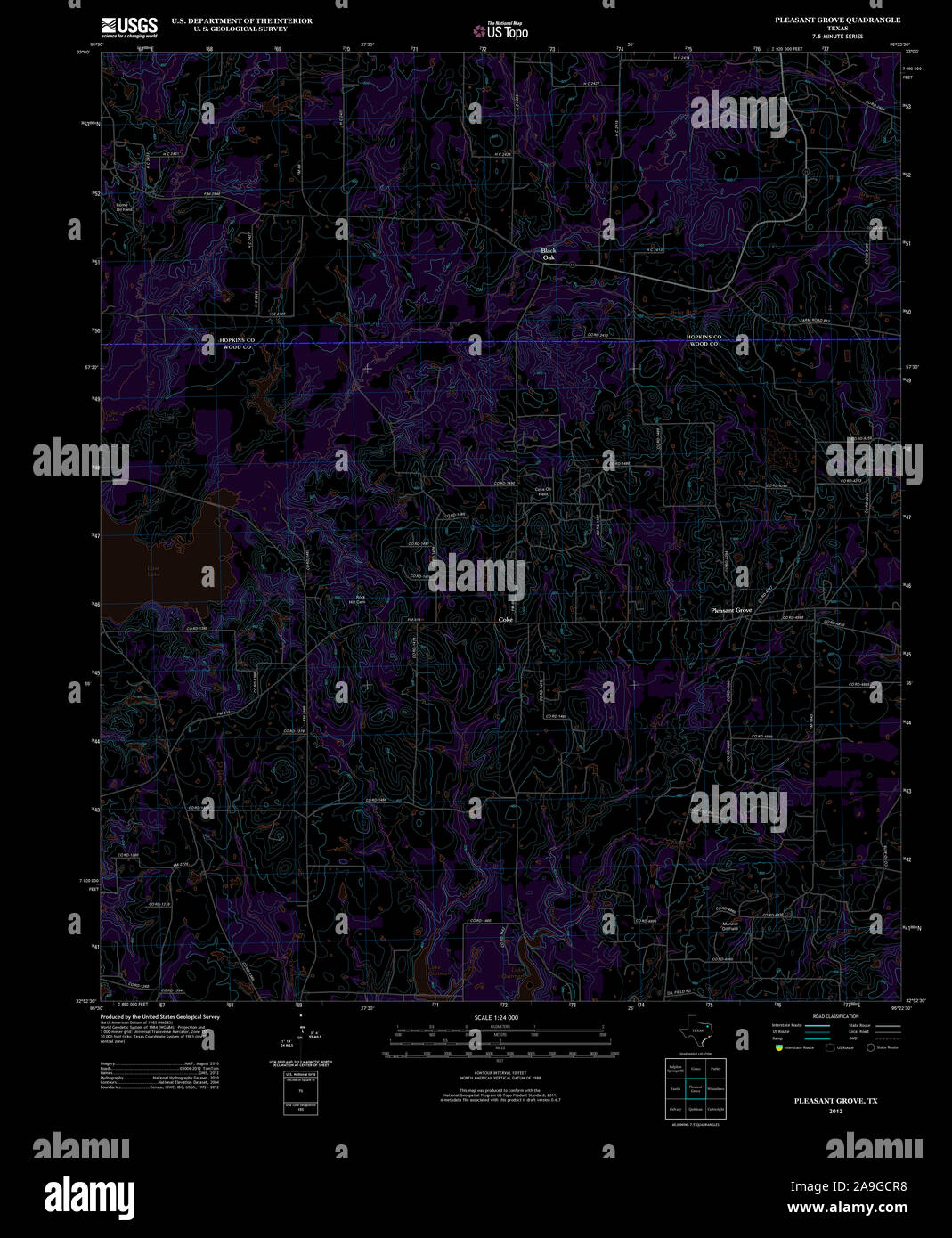 Map of pleasant grove hi-res stock photography and images - Alamy