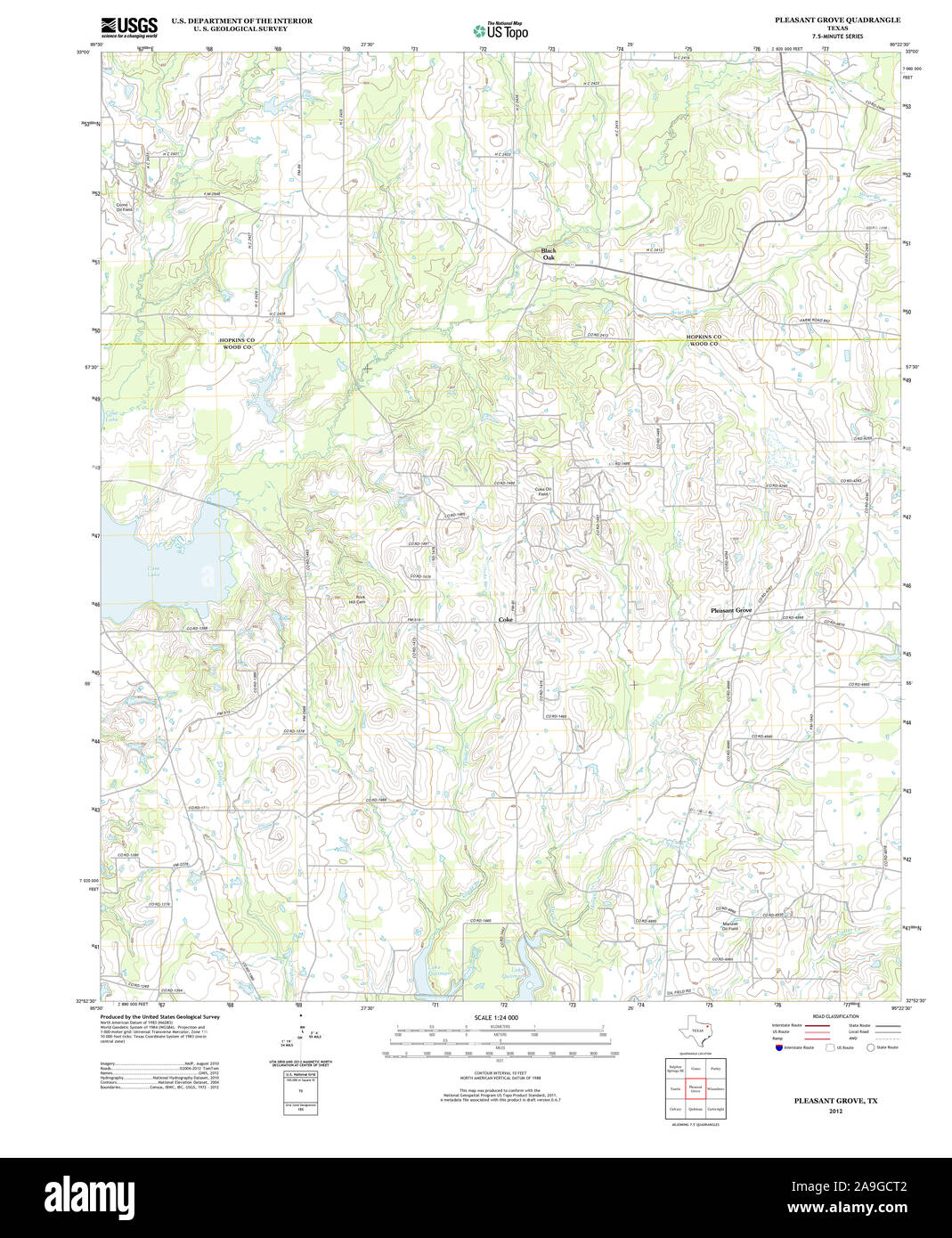 Map of pleasant grove hi-res stock photography and images - Alamy