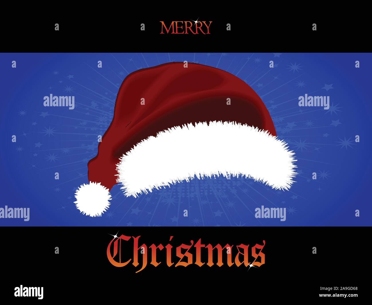 Christmas star over blue Stock Vector Images - Alamy