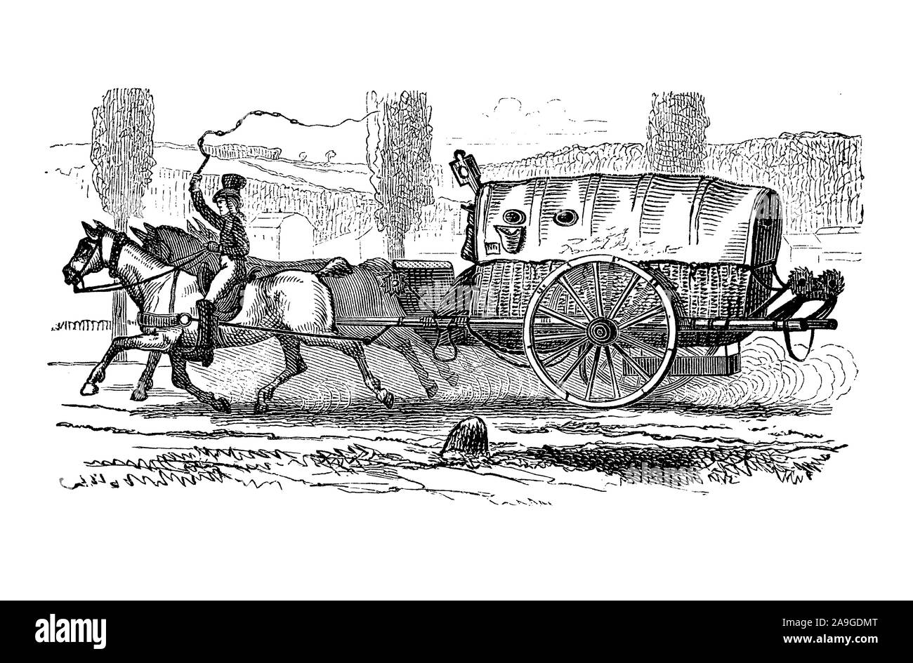 France, postal service under Napoleon I Stock Photo - Alamy