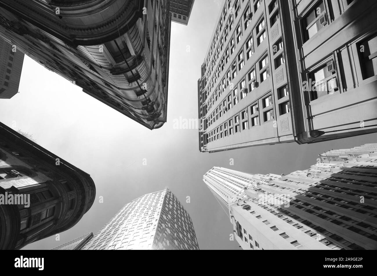 Manhattan top view with skyscrapers, New York City, USA Stock Photo - Alamy