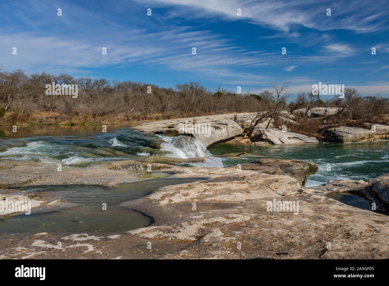Texas hill country waterfalls hi-res stock photography and images - Alamy