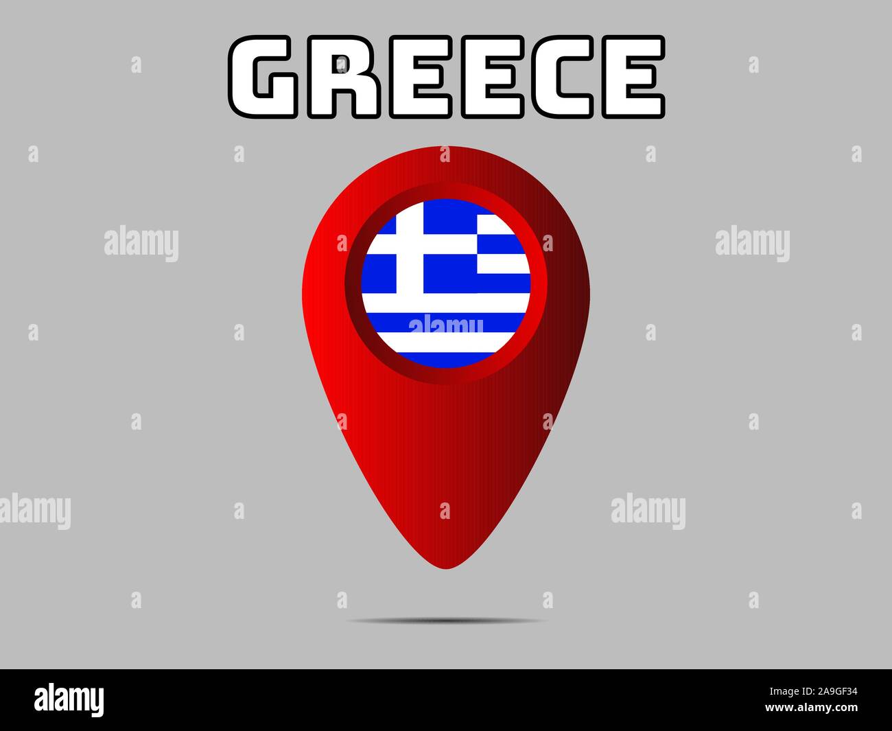 National flag of Hellenic Republic also know as Greece . original ...