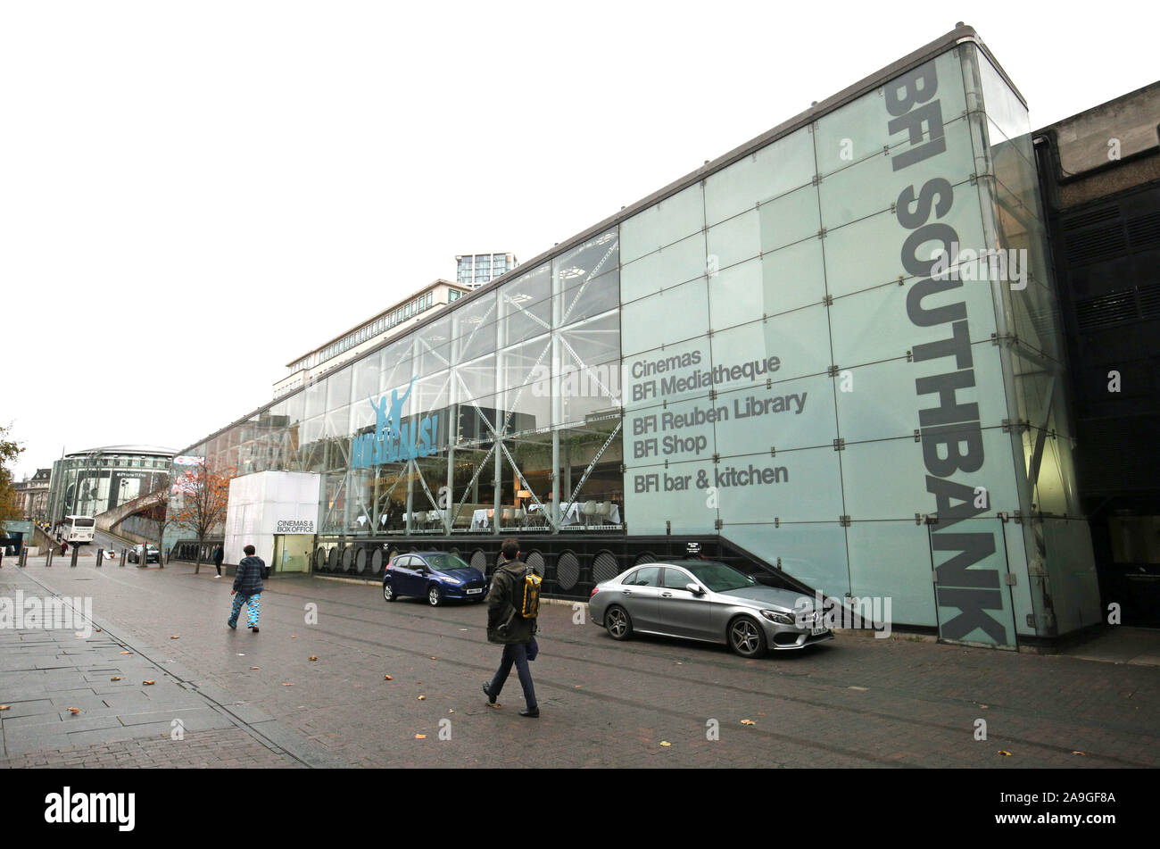 General view of The British Film Institute (BFI) building on South Bank ...