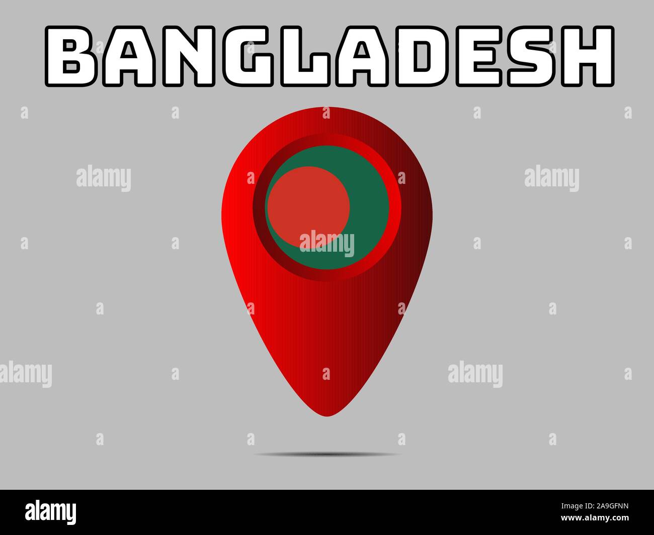 National flag of Peoples Republic of Bangladesh. original colors and ...
