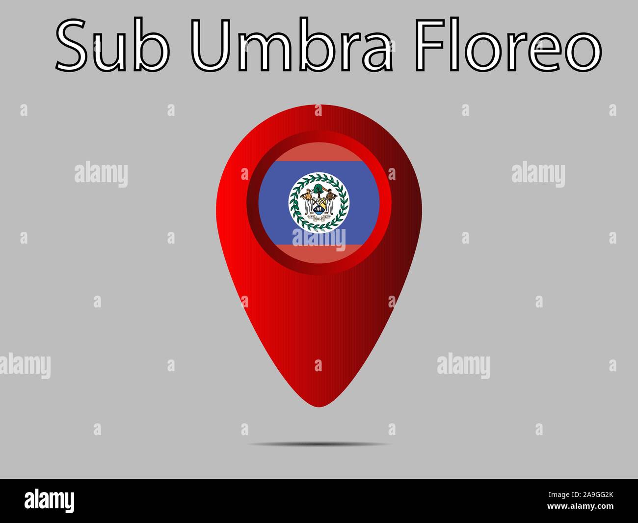 National flag of Belize . original colors and proportion. Simply vector ...