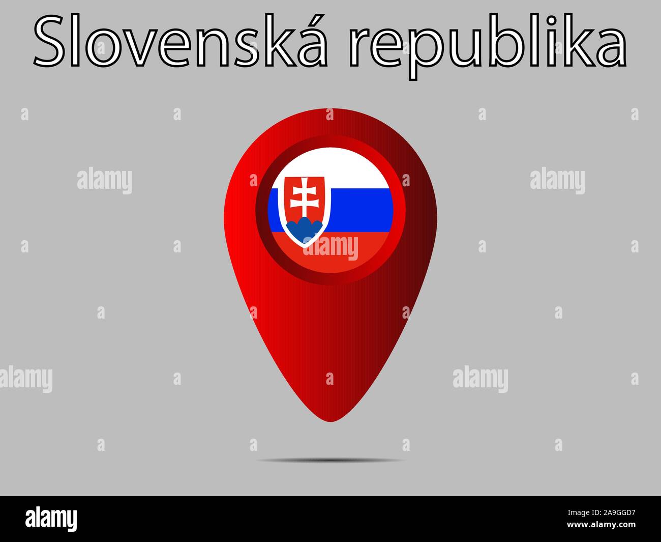 Beautiful national flag of Slovak Republic, know as Slovakia. original ...