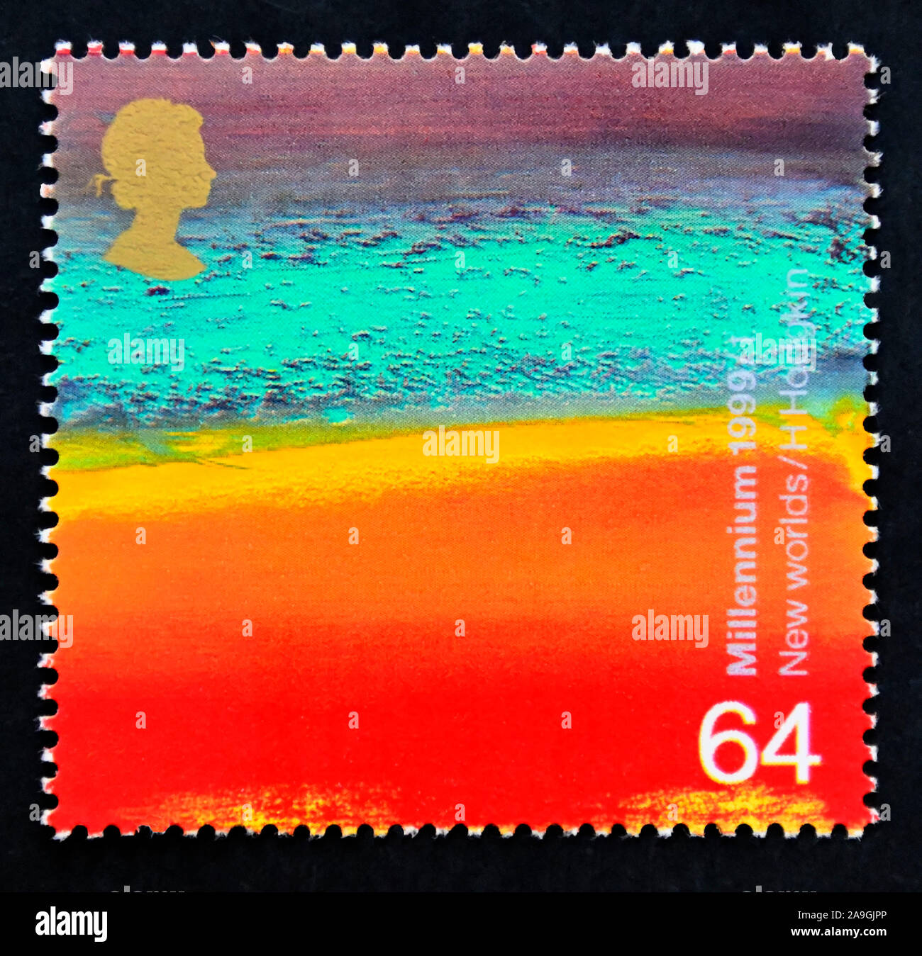 Postage stamp. Great Britain. Queen Elizabeth II. Millennium Series ...