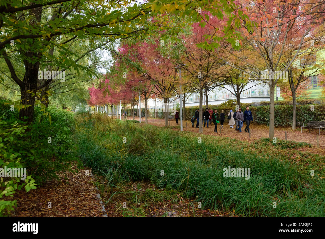 Paris, Stadtentwicklungsgebiet Clichy-Batignolles, Parc Martin Luther ...