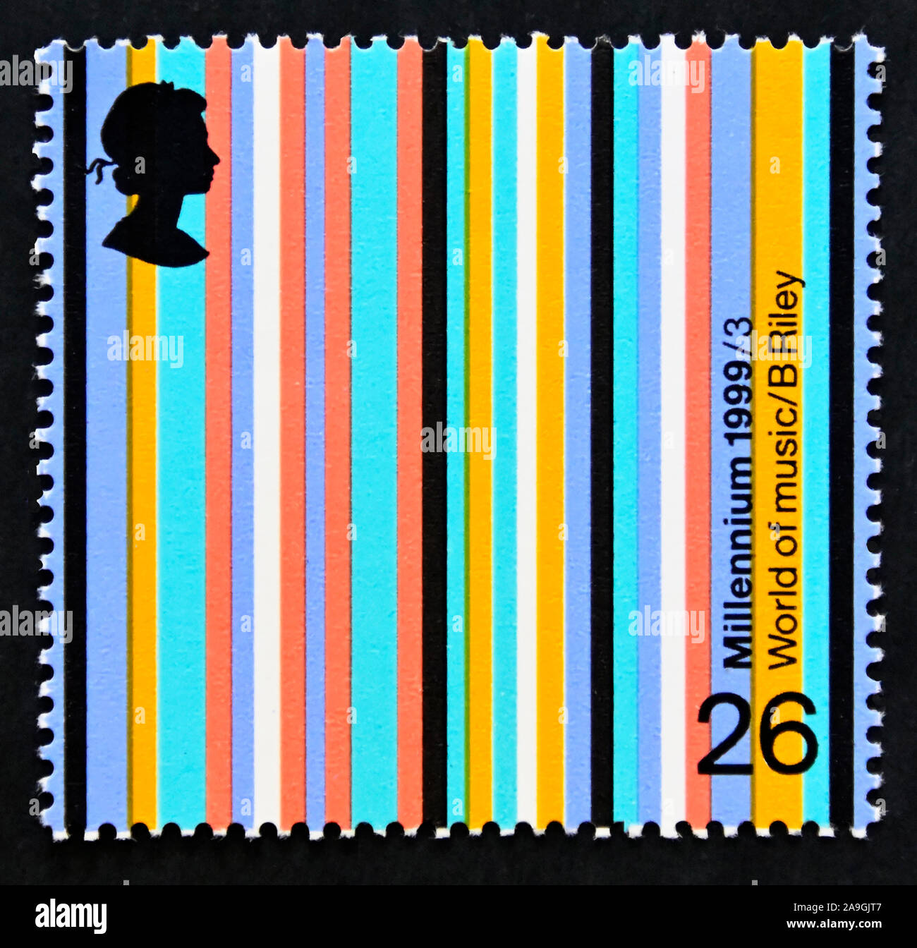 Postage stamp. Great Britain. Queen Elizabeth II. Millennium Series ...