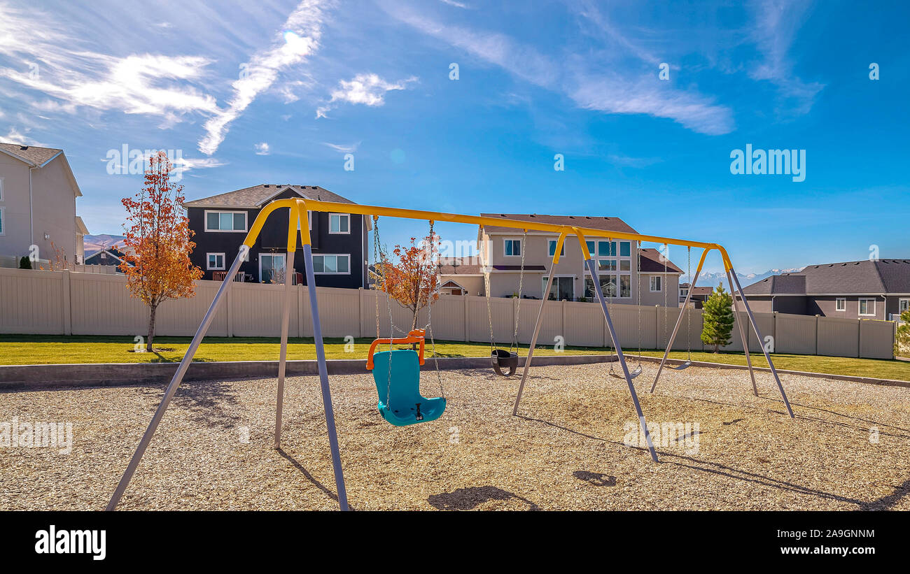 Panorama frame playground in hi-res stock photography and images - Alamy