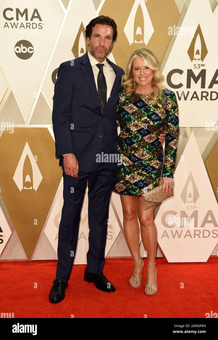 Nashville, TN, USA. 13th Nov, 2019. Brandon Malone, Deana Carter at ...