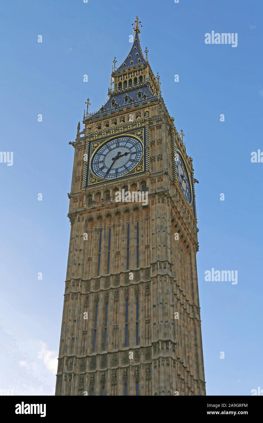 Elizabeth Clock Tower Famous Big Ben London Landmark Stock Photo - Alamy