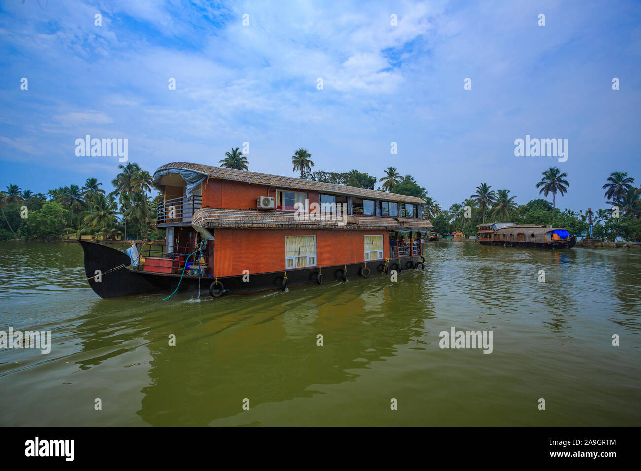 Alleppey boat house experience hi-res stock photography and images - Alamy