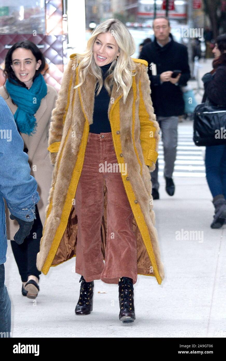 New York, NY, USA. 14th Nov, 2019. Sienna Miller out and about for ...