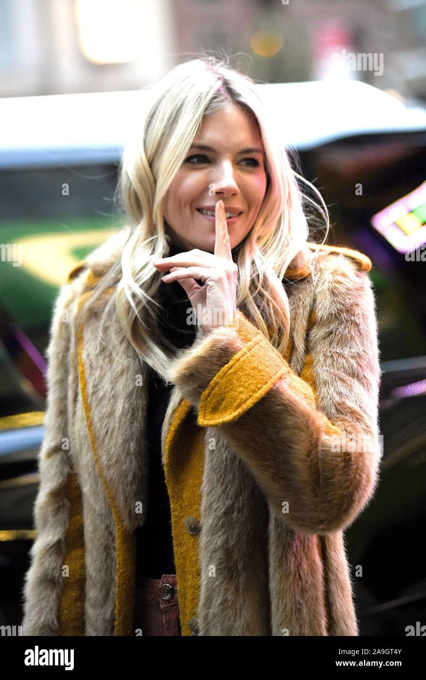 New York, NY, USA. 14th Nov, 2019. Sienna Miller out and about for ...