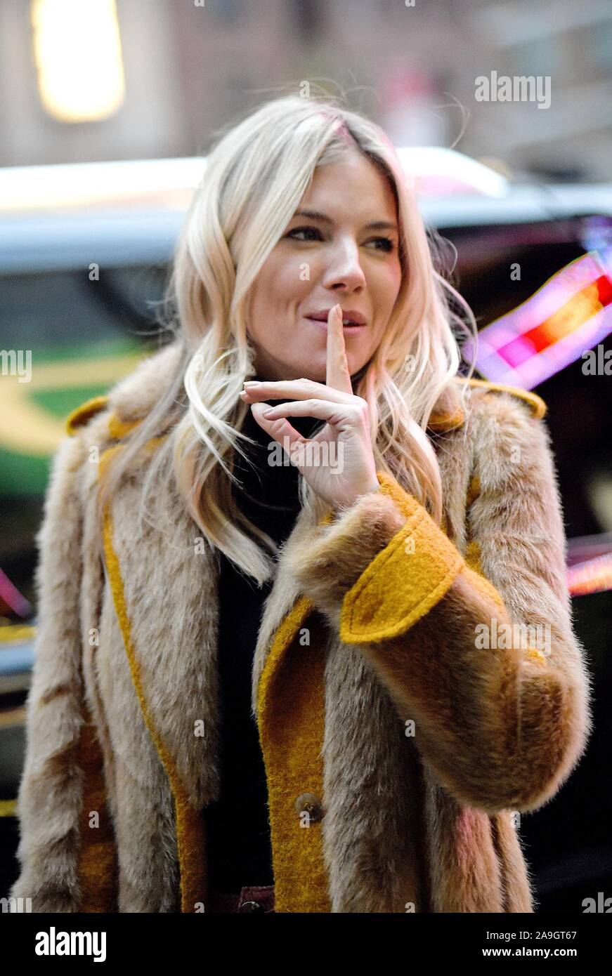 New York, NY, USA. 14th Nov, 2019. Sienna Miller out and about for ...