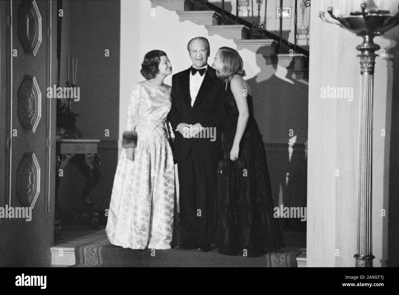 U.S. President Gerald Ford, First Lady Betty Ford, and daughter Susan ...
