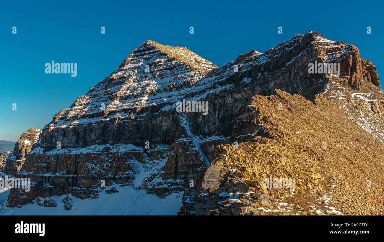 Panorama frame Summit of Mount Timpanogos in the Utah Valley Stock ...