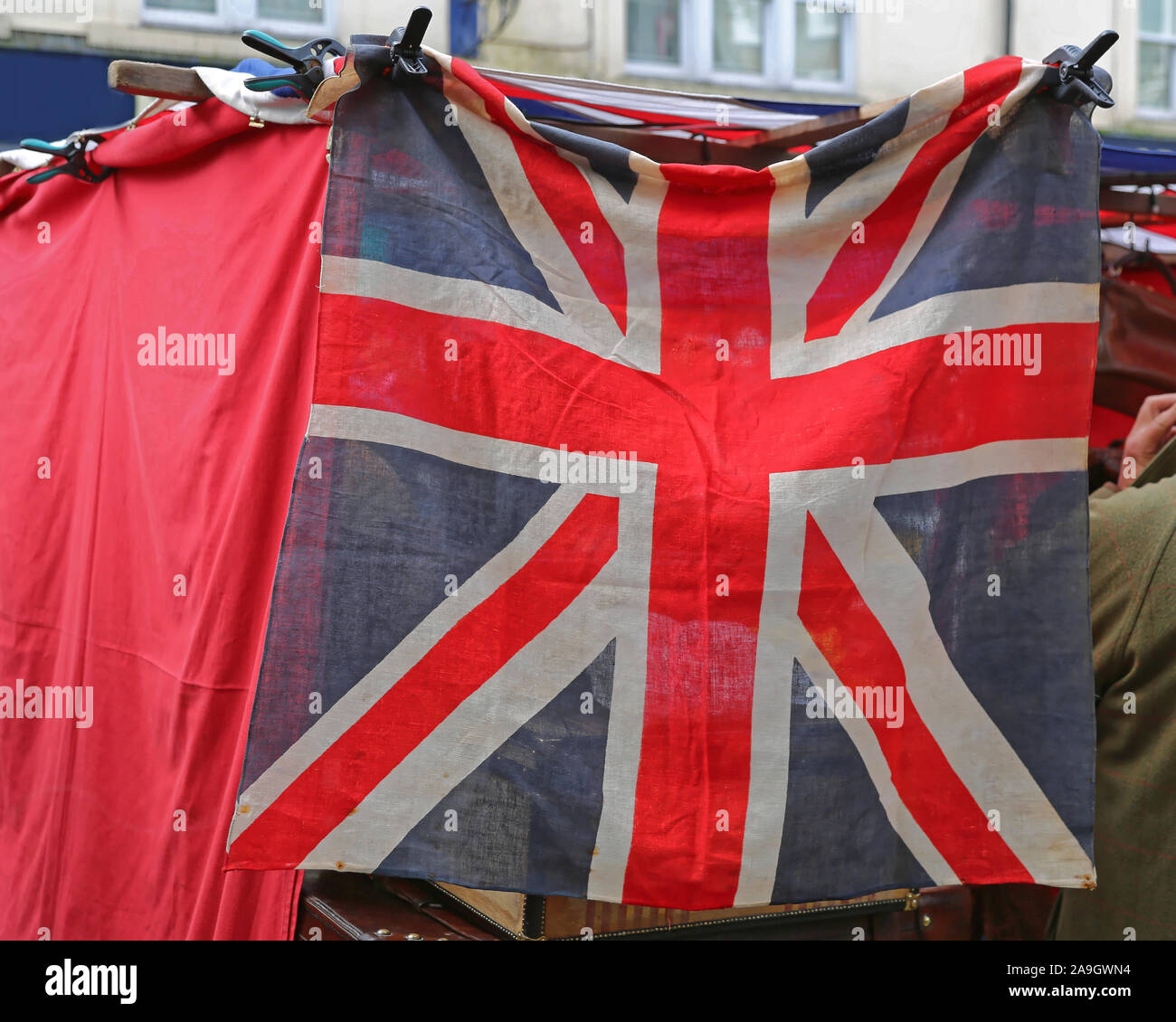 Union Jack British Flag at Flea Market Stock Photo - Alamy