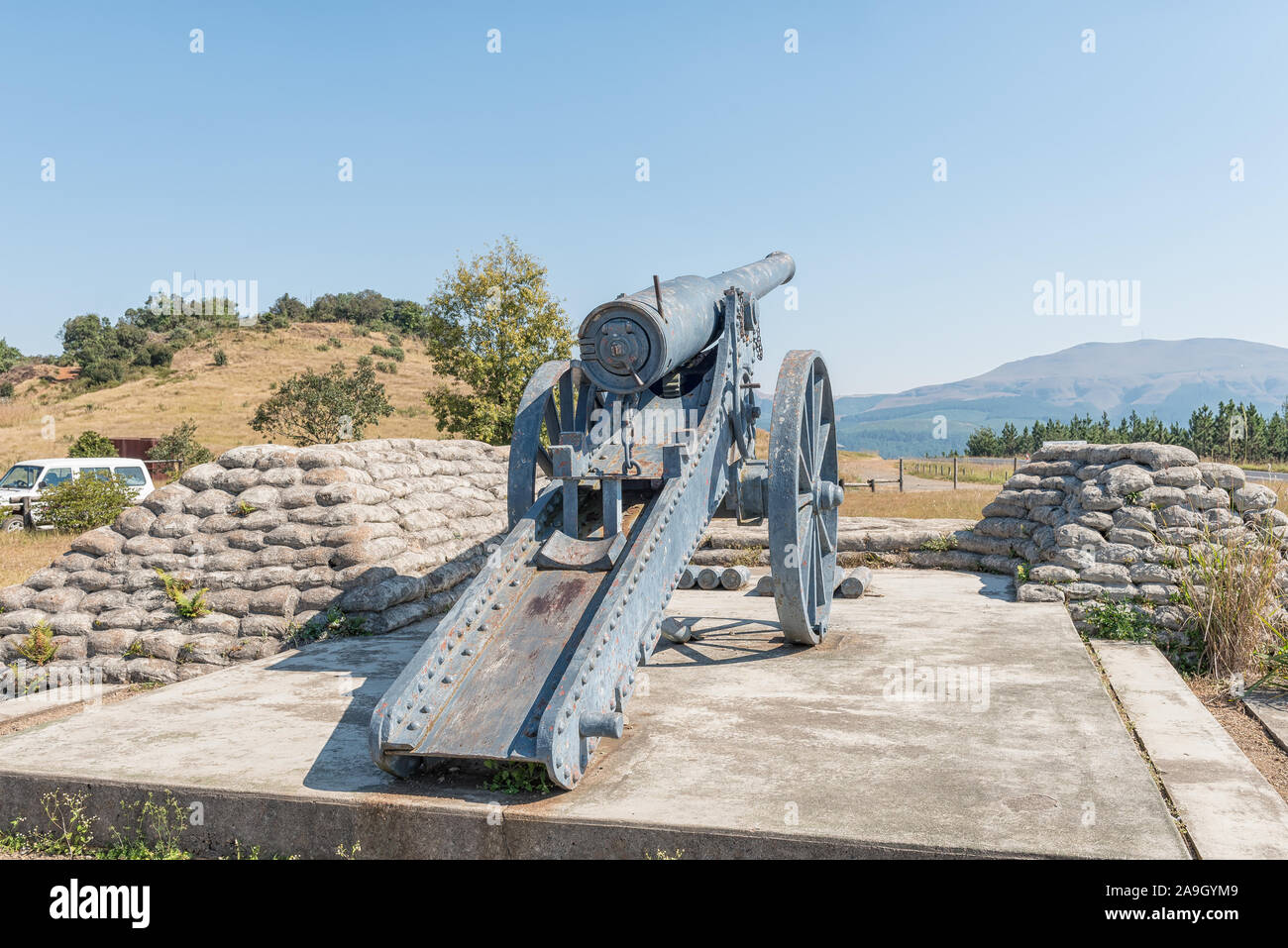 LONG TOM PASS, SOUTH AFRICA - MAY 21, 2019: A replica of a Long Tom ...